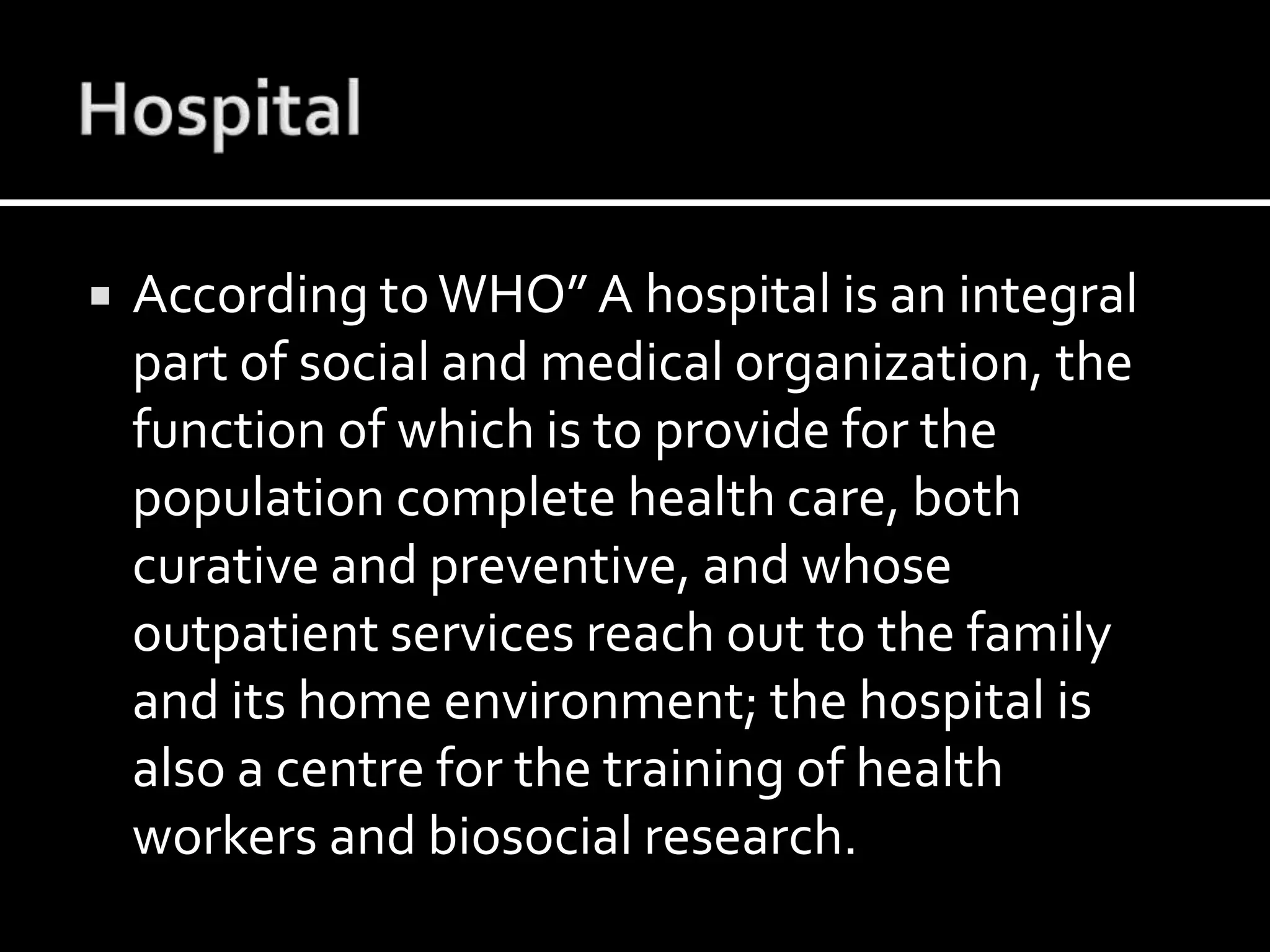 Managerial activities for effective hospital functioning | PPTX