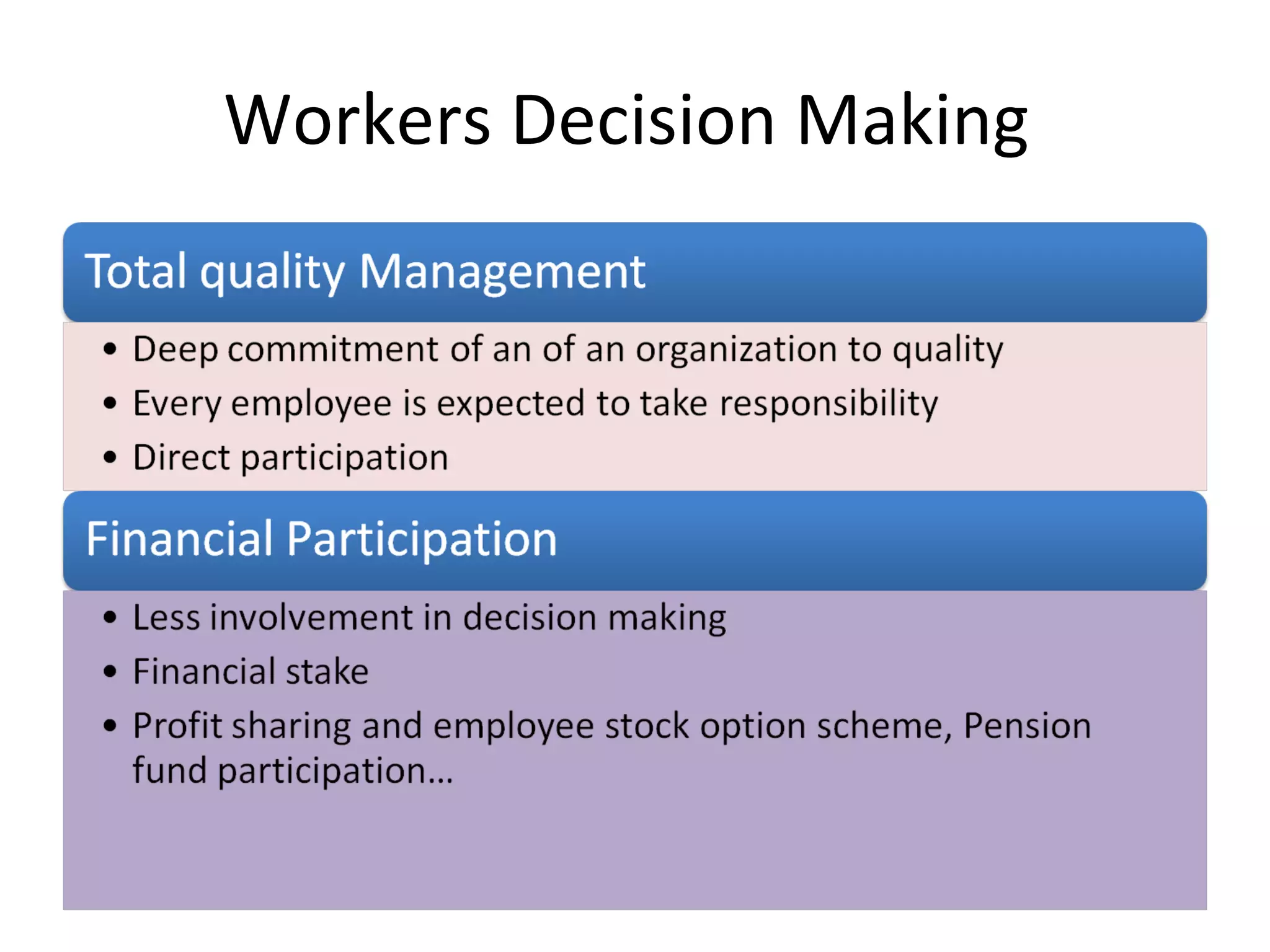Managerial and workers decision making | PPT