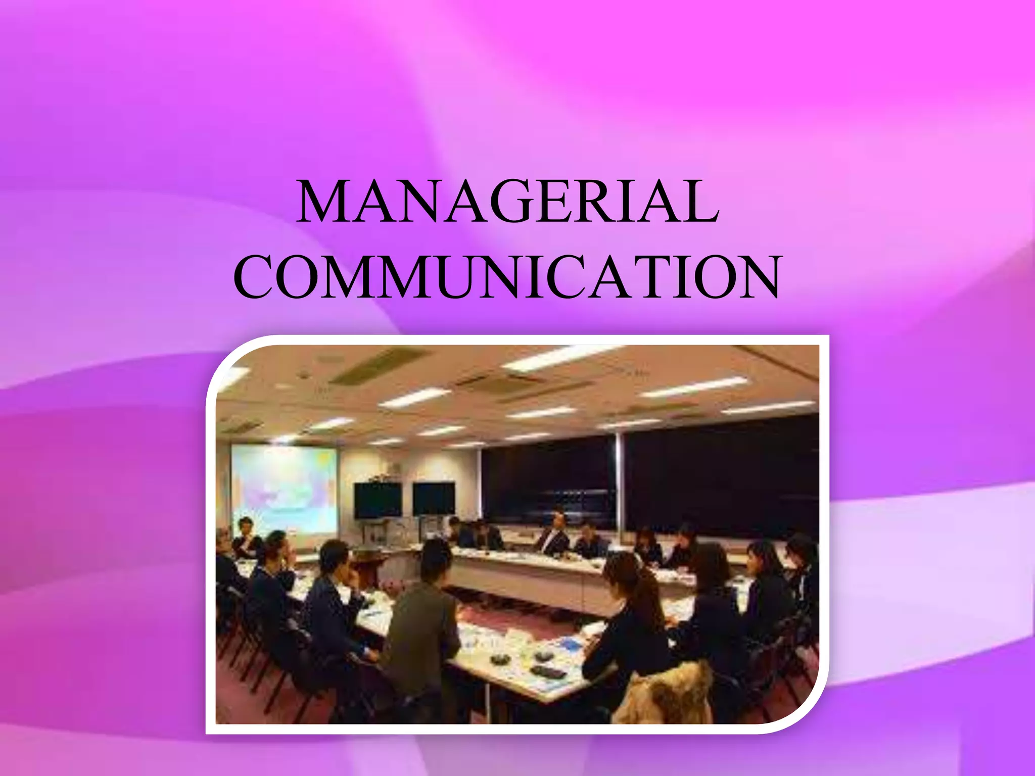 Managerial communication | PPT