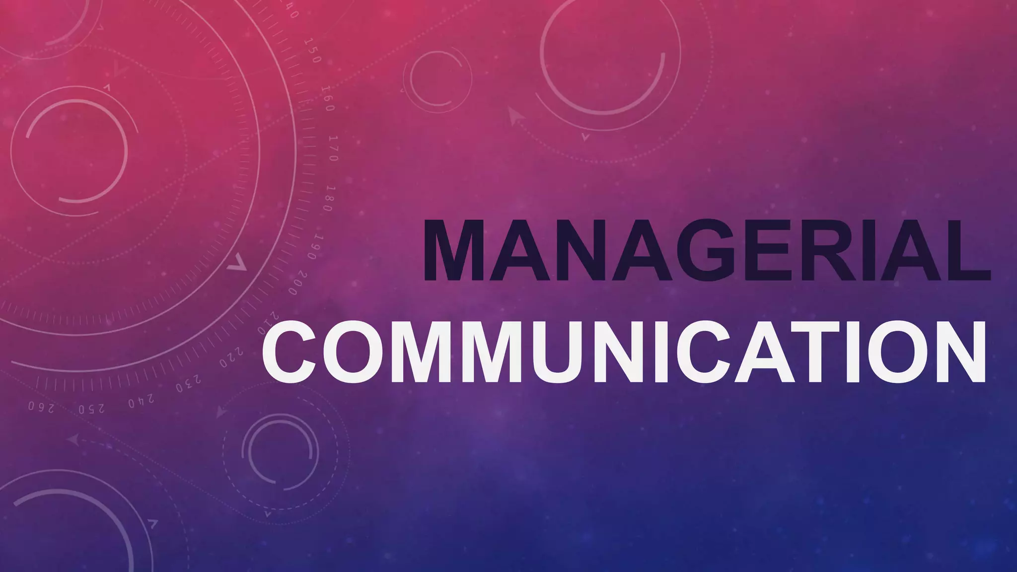 Managerial communication | PPTX