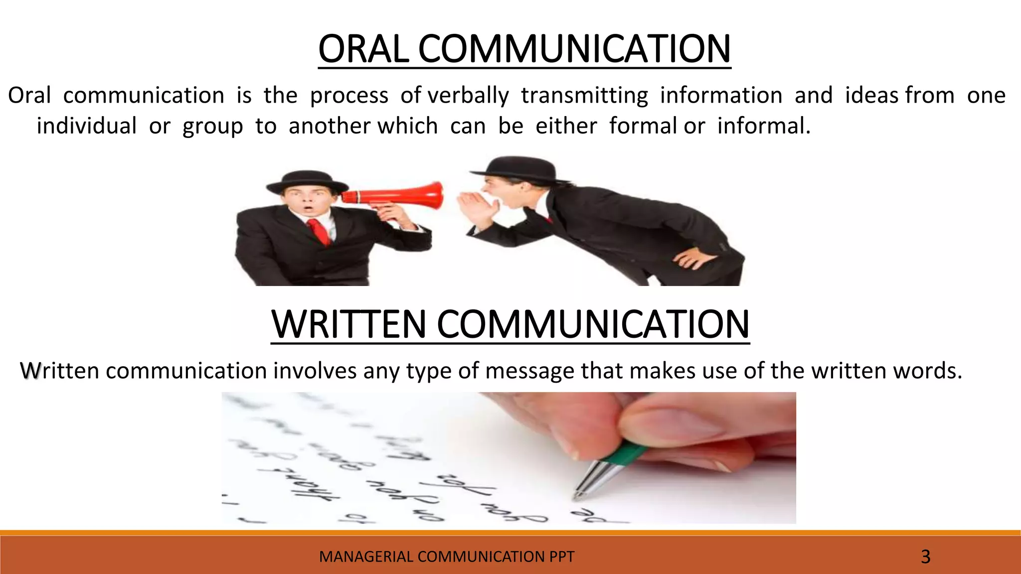 Managerial communication- Formal and Informal Communication ...