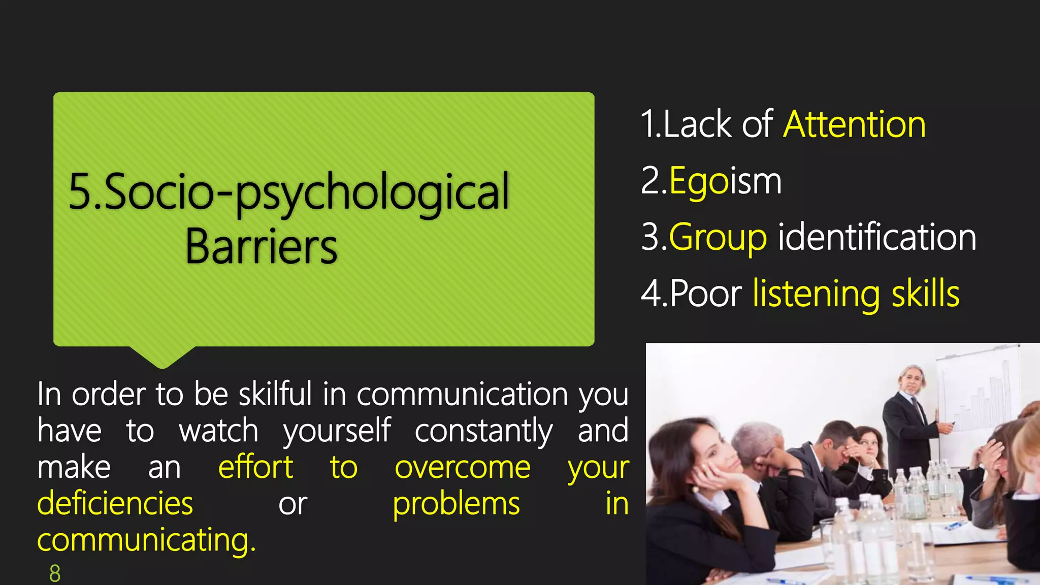 Managerial communication & soft skills- Barriers to communication | PPTX