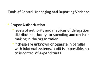 Managerial control | PPT