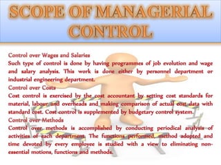 Managerial Control By Rajendra Nath Naik | PPTX