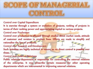 Managerial Control By Rajendra Nath Naik | PPT