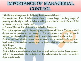 Managerial Control By Rajendra Nath Naik | PPTX