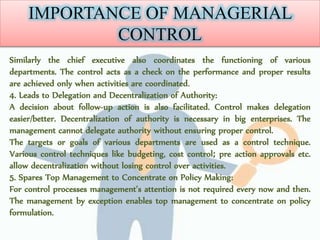Managerial Control By Rajendra Nath Naik | PPT
