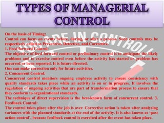 Managerial Control By Rajendra Nath Naik | PPT