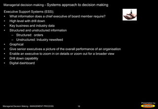 Managerial Decision Making - MANAGEMENT PROCESS | PDF