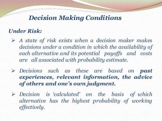 Risk & Uncertainty in Managerial Decision Making (Managerial economic…