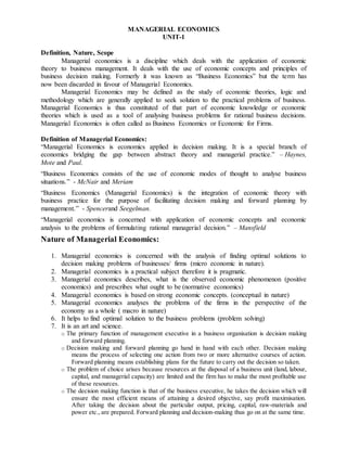 Managerial economics | DOCX