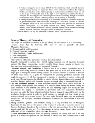Managerial economics | DOCX