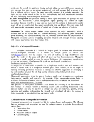 Managerial economics | DOCX