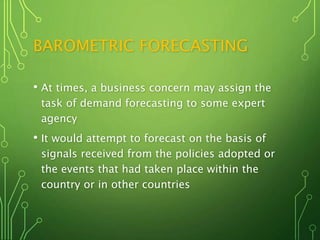 DEMAND FORECASTING - Managerial economics | PPTX
