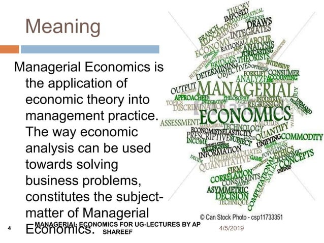 Managerial economics | PPTX