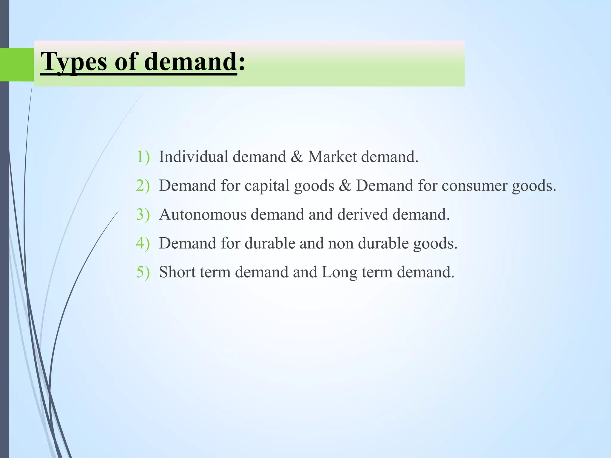 Ppt on Demand Analysis, Presentation on Demand Analysis, Managerial ...