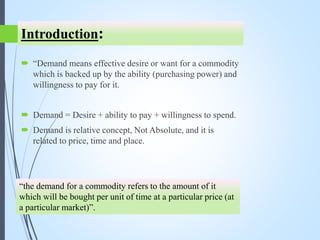 Ppt on Demand Analysis, Presentation on Demand Analysis, Managerial ...