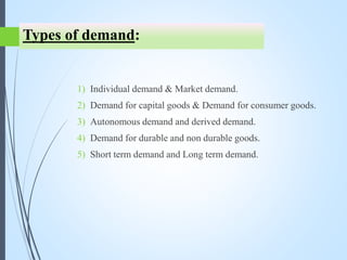 Ppt on Demand Analysis, Presentation on Demand Analysis, Managerial ...
