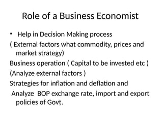 Managerial Economics.pptx Principles of Business economics | PPTX