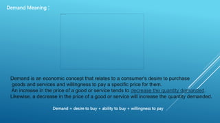 Managerial Economics - Demand and Consumer Analysis.pptx | Commodities ...