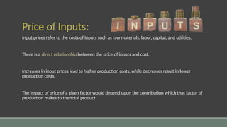Managerial Economics - determinants of cost.pptx