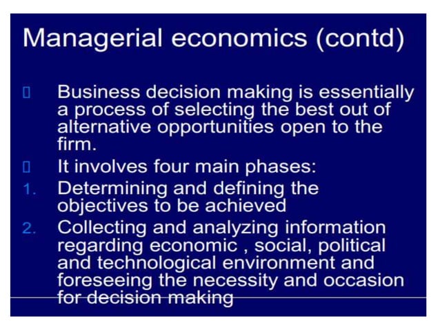 Managerial Economics- Introduction,Characteristics and Scope | PPTX ...