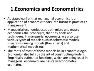 Relationship of Managerial Economics with other disciplines,Difference between Micro and ...