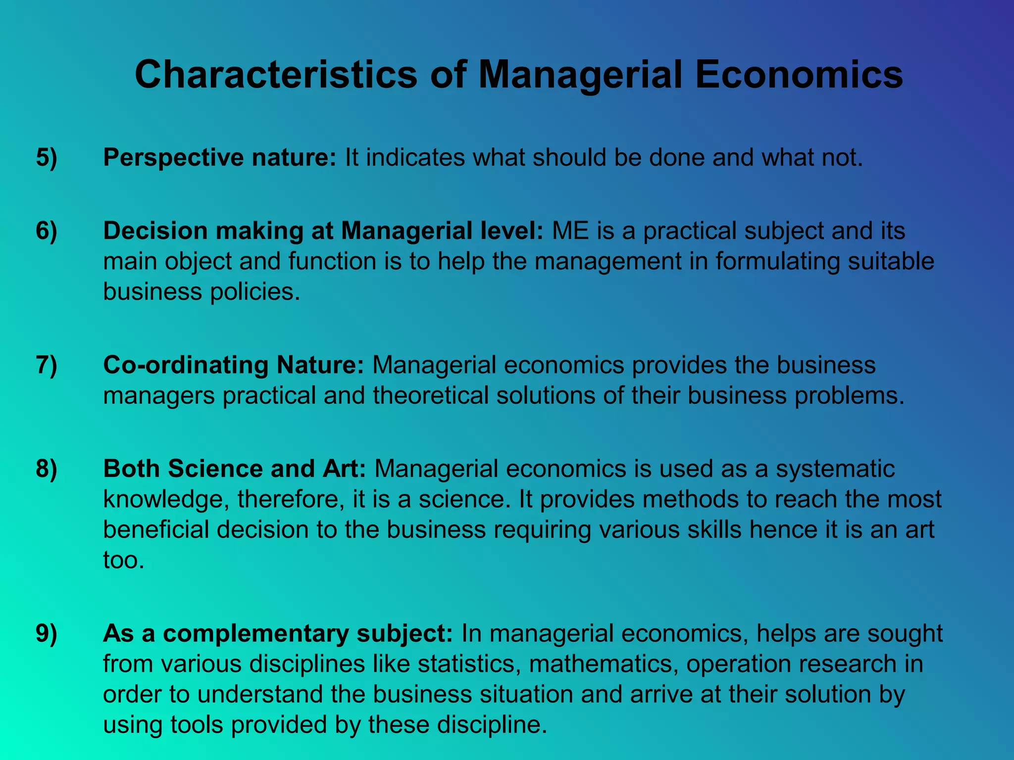 Managerial economics introduction | PPT