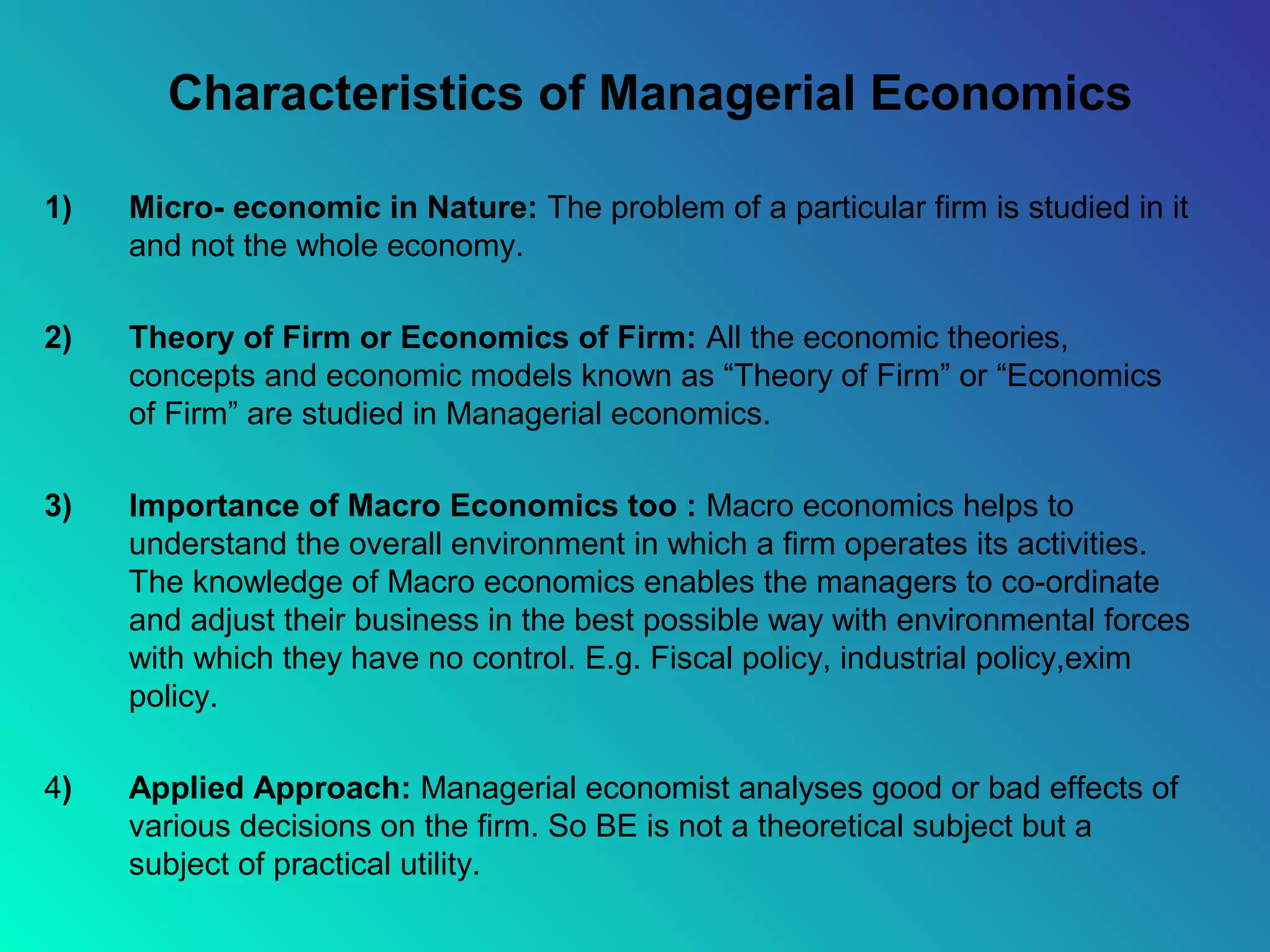Managerial economics introduction | PPT