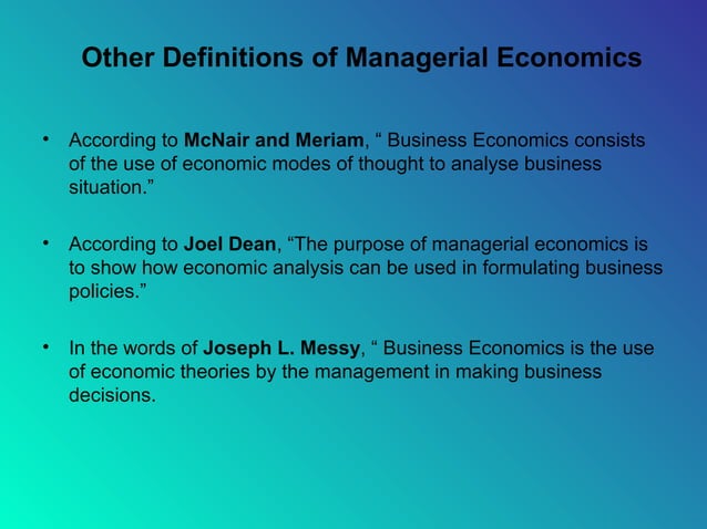 Managerial economics introduction | PPT | Business Administration ...
