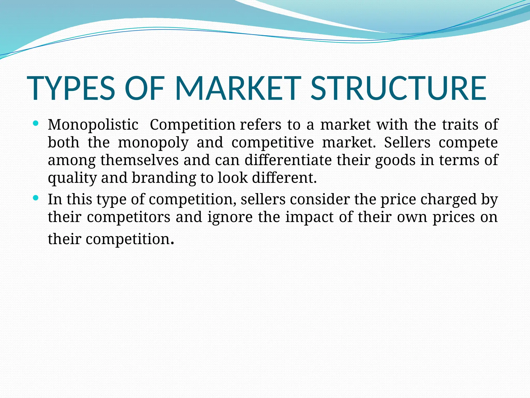 MANAGERIAL ECONOMICS MBA SEM 1 MArket structure | PPTX | Business ...