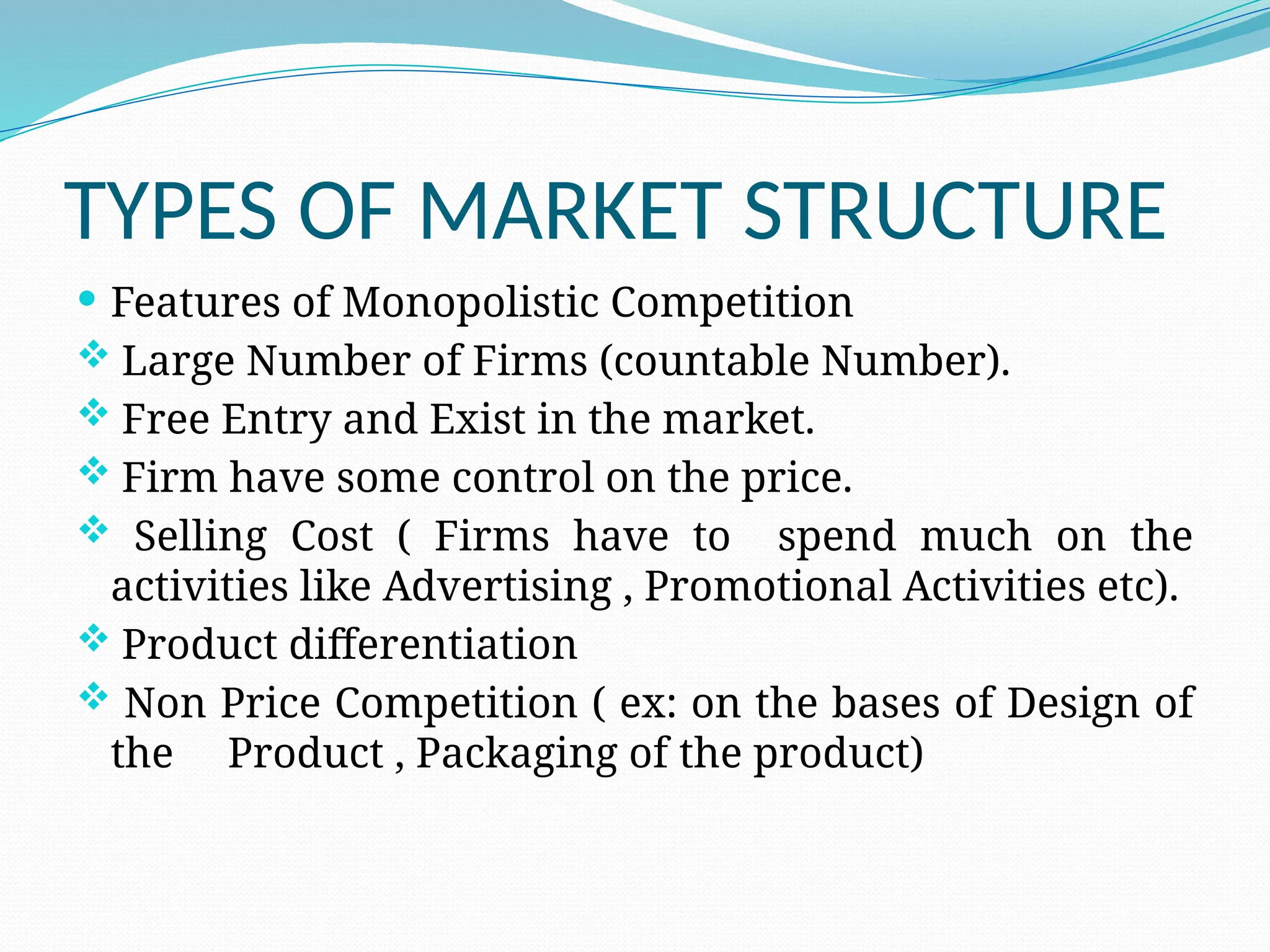 MANAGERIAL ECONOMICS MBA SEM 1 MArket structure | PPTX