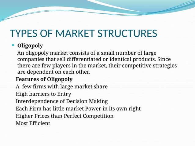 MANAGERIAL ECONOMICS MBA SEM 1 MArket structure | PPTX | Business ...