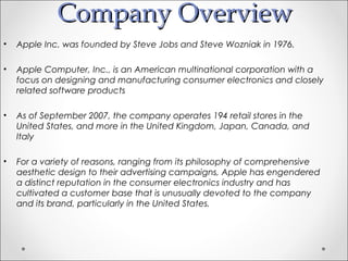 Managerial Economics for Apple Inc. | PPT