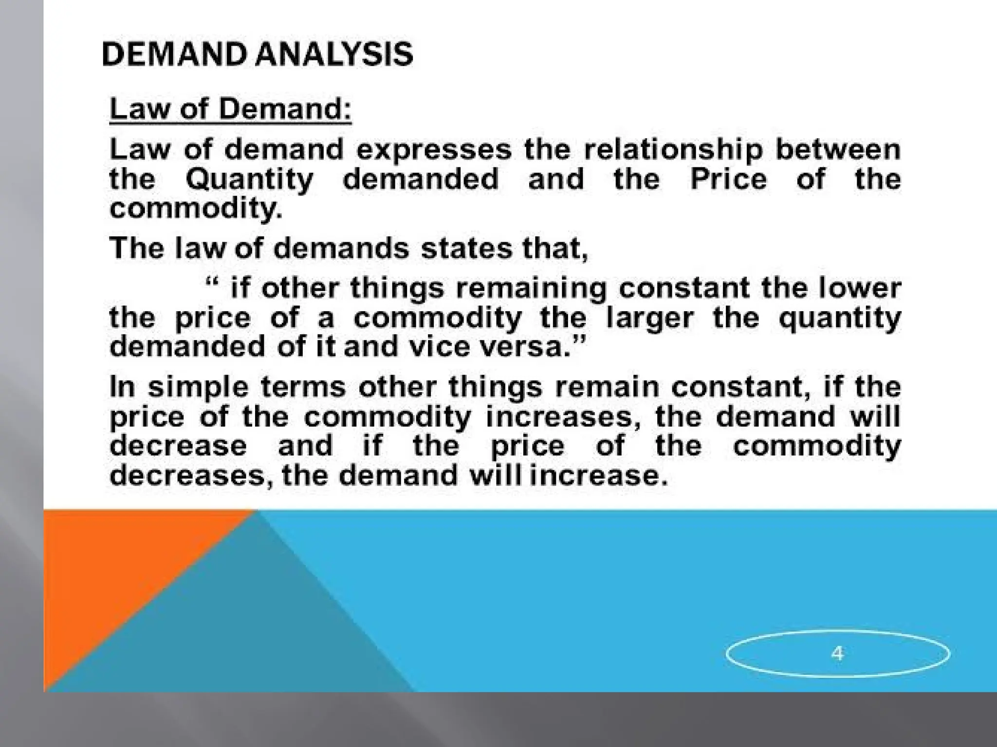 Managerial Economics UNIT-2.pptx law of demand | PPT