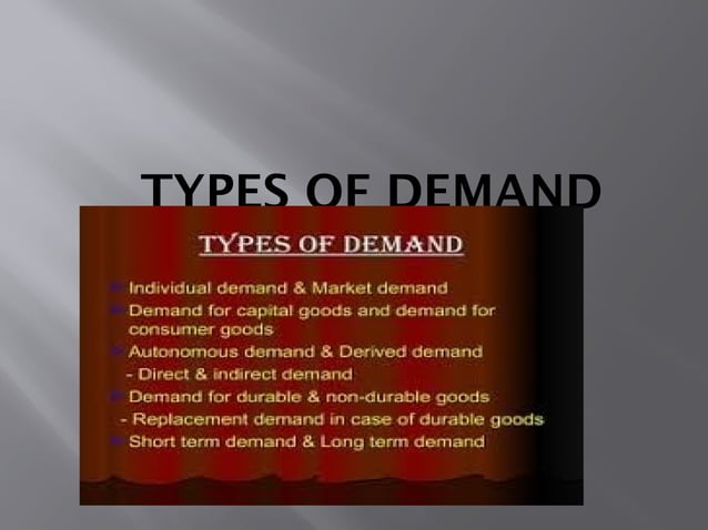 Managerial Economics UNIT-2.pptx law of demand | PPT