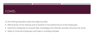 Managerial effectiveness through training and development ppt | PPT