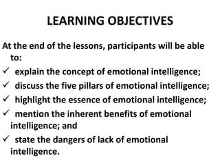 Managerial Emotional Intelligence by Adetoun Omole | PPTX