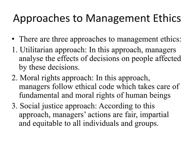 Managerial Ethics.pptx | Executive Leadership & Management | Business