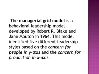 Managerial grid | PPTX
