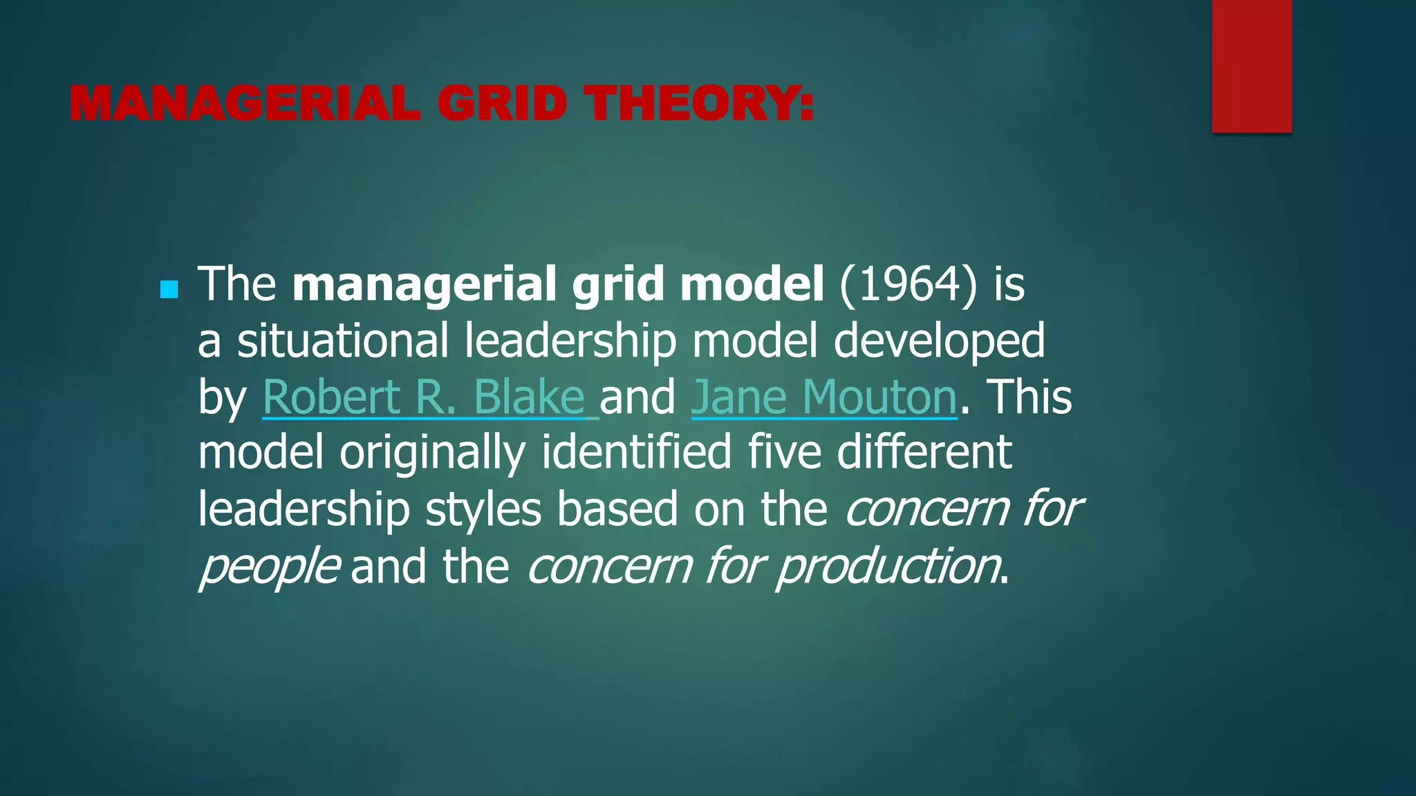 Managerial grid | PPT