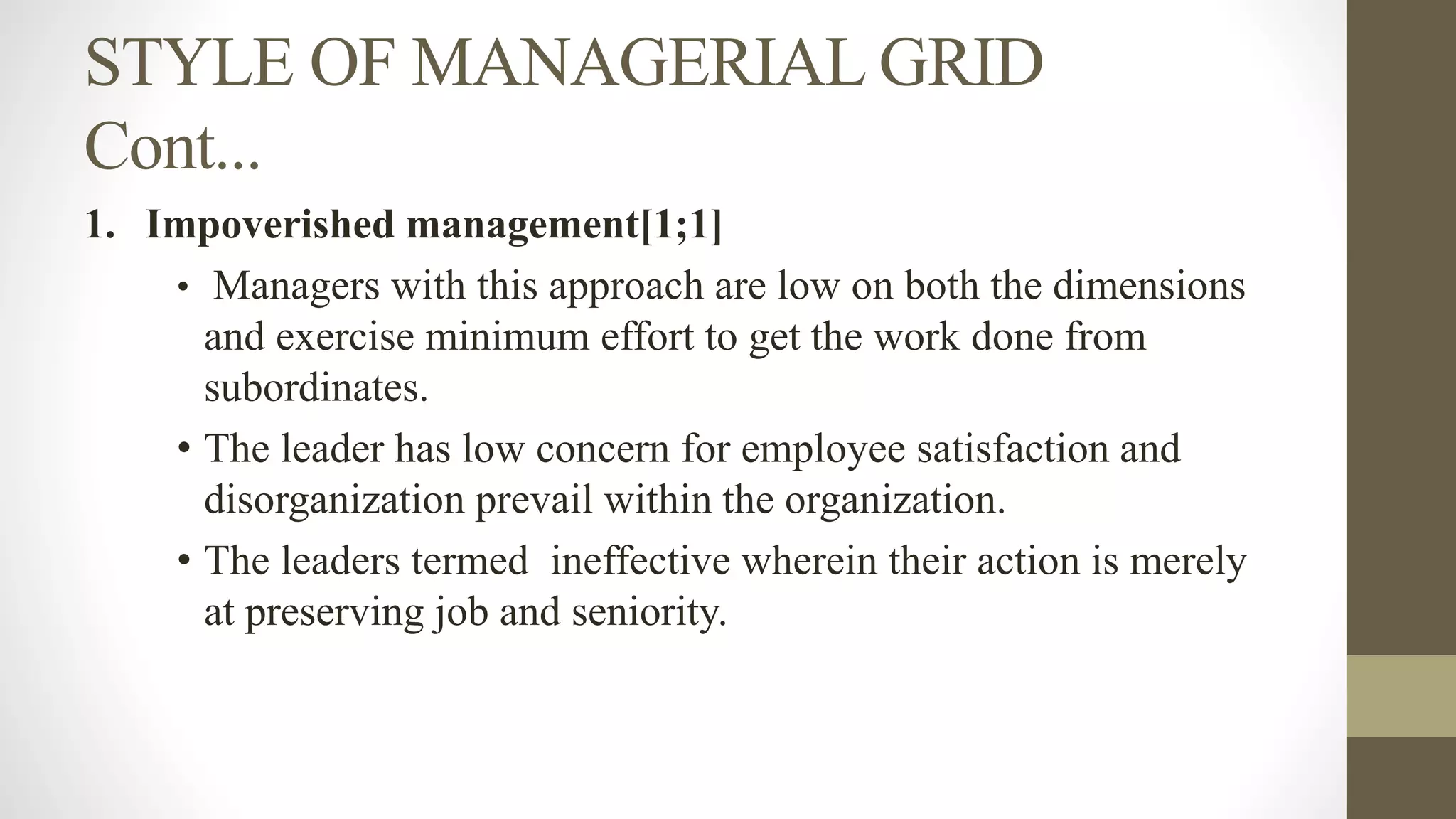 Managerial grid theory ppt | PPTX