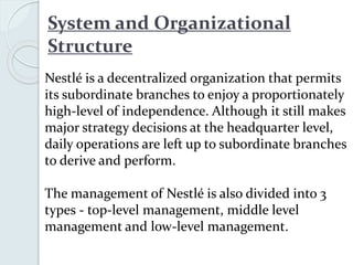 Managerial Hierarchy of Nestle | PPTX