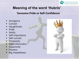 Hubris Definition