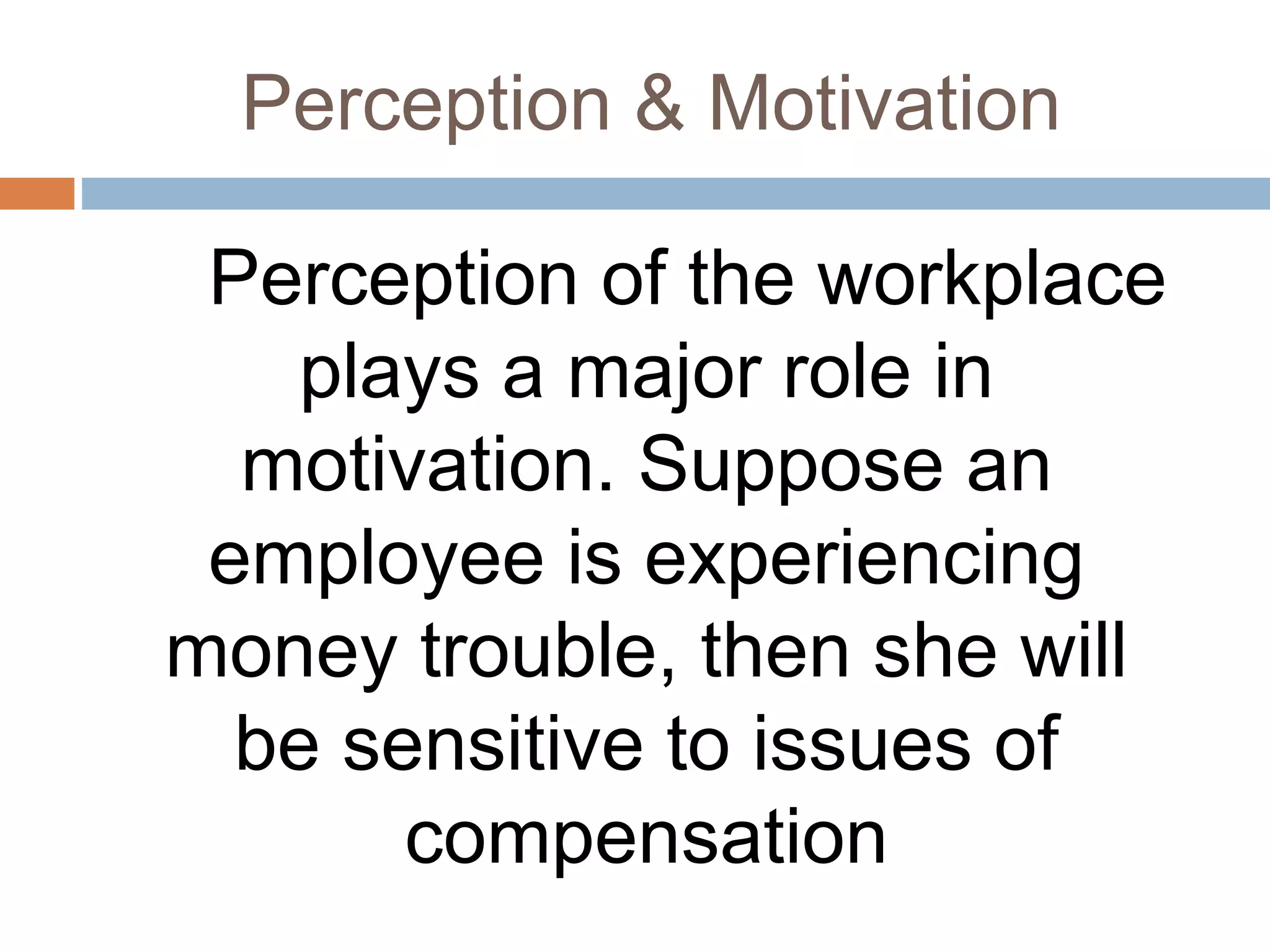Managerial implications of perception | PPTX