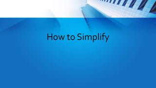Managerial insights on an article - "Simplify your analytics strategy" | PPTX | Computing ...