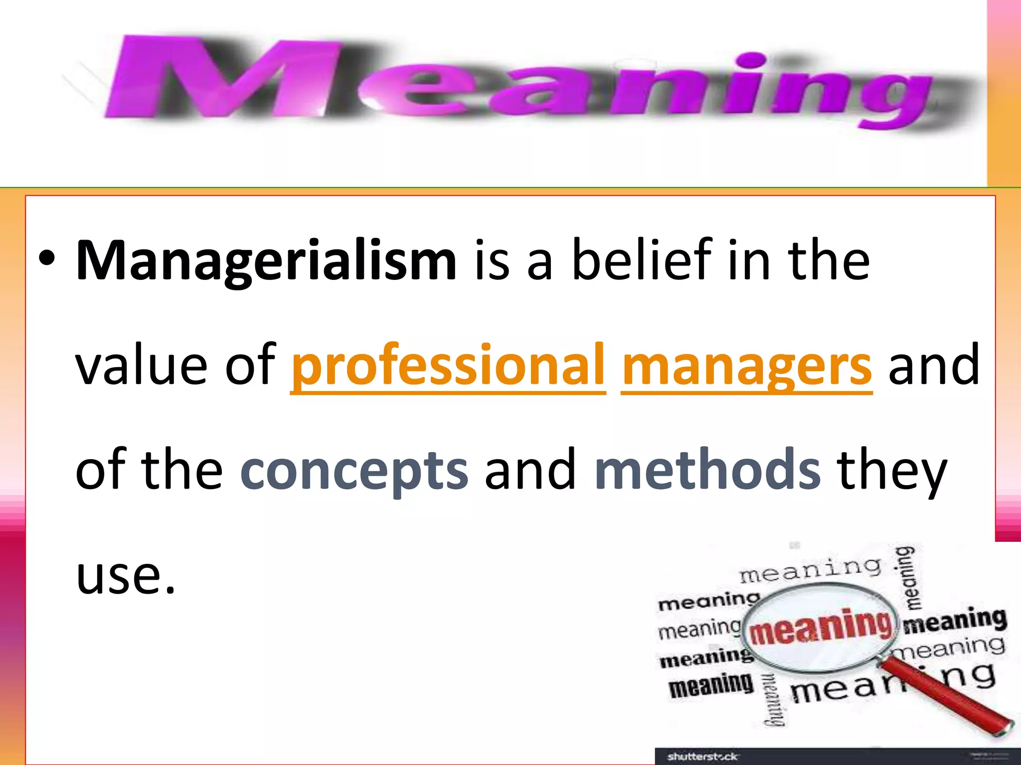 Managerialism | PPTX