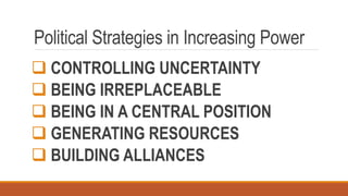 Power and Politics | PPTX