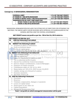 Managerial Remuneration | PDF