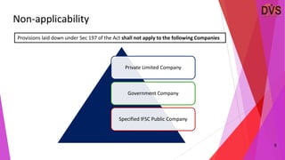Managerial Remuneration under Companies Act and SEBI (LODR) Regulations ...